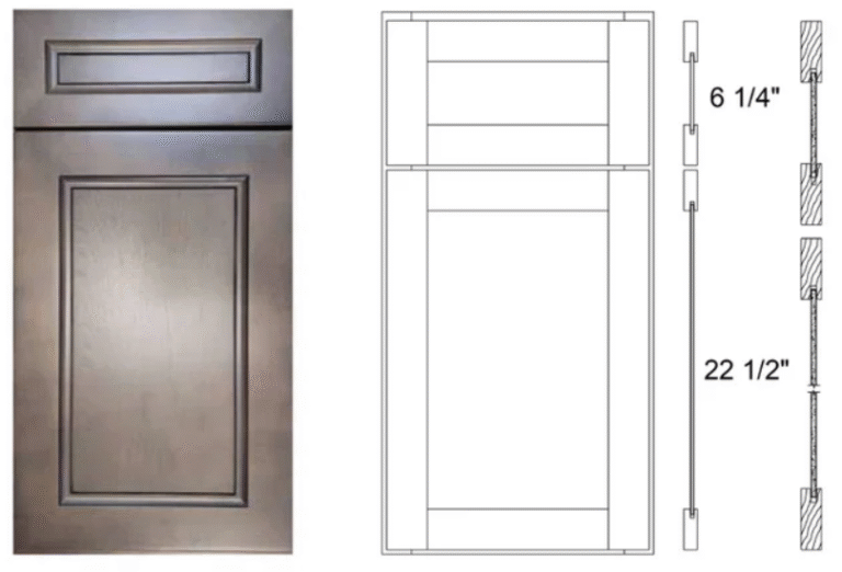 Dark Taupe Shaker Cabinets - Jr kitchen cabinets